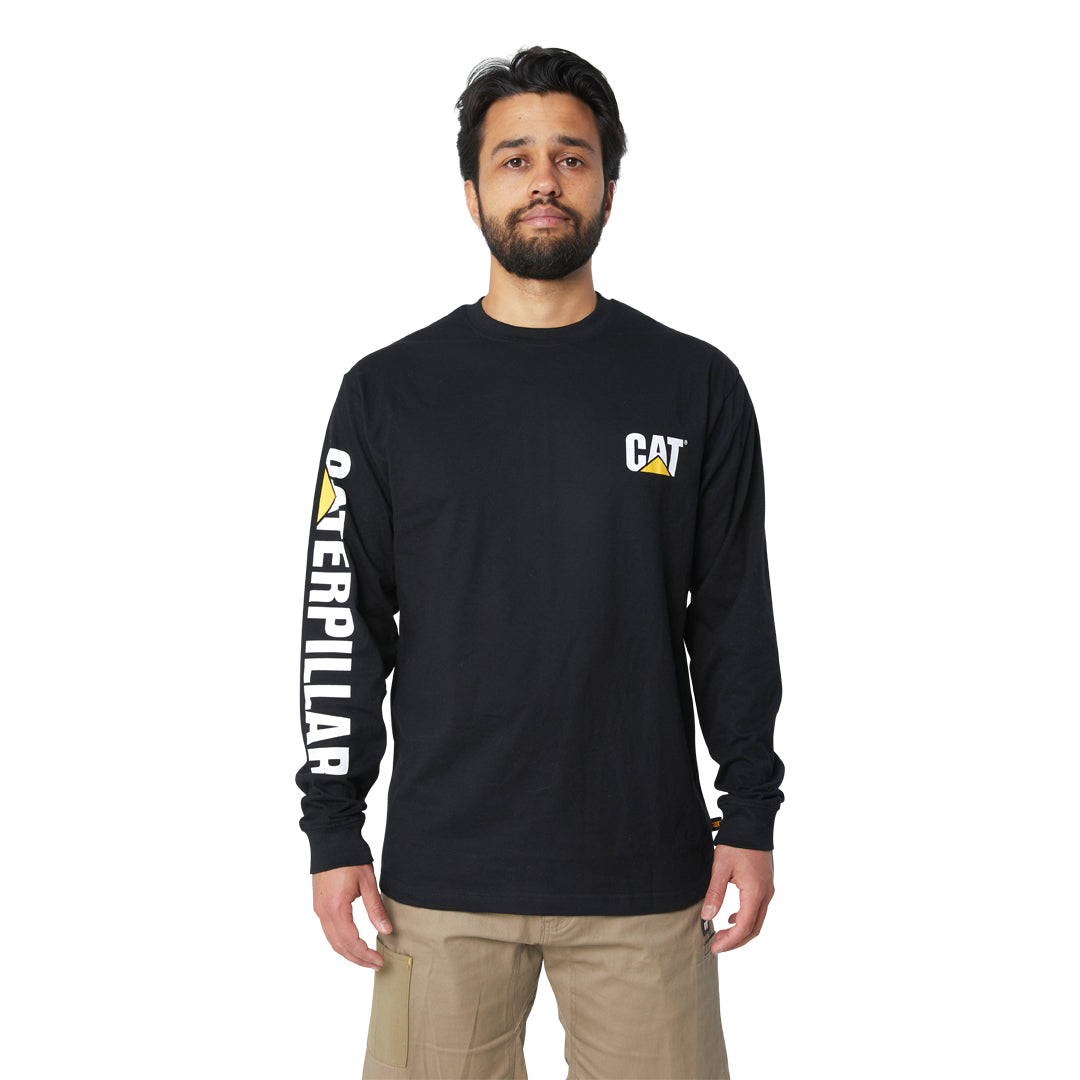 CAT Trademark Cotton Long Sleeve Logo Tee - 1510034 – Safety Wear