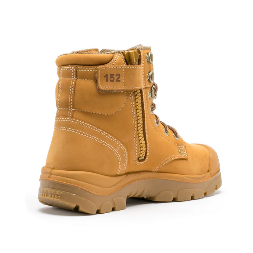 Steel Blue Argyle Zip Side, Bump Cap Safety Boot, 332152 – Safety Wear