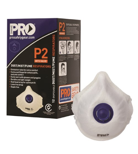 PRO P2+VALVE DUST MASK PC321 – Safety Wear